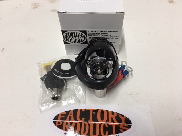 3-Position Ignition Switch, 75-03 XL, 82-99 FXR, 91-03 Dyna Glide, 73 ...