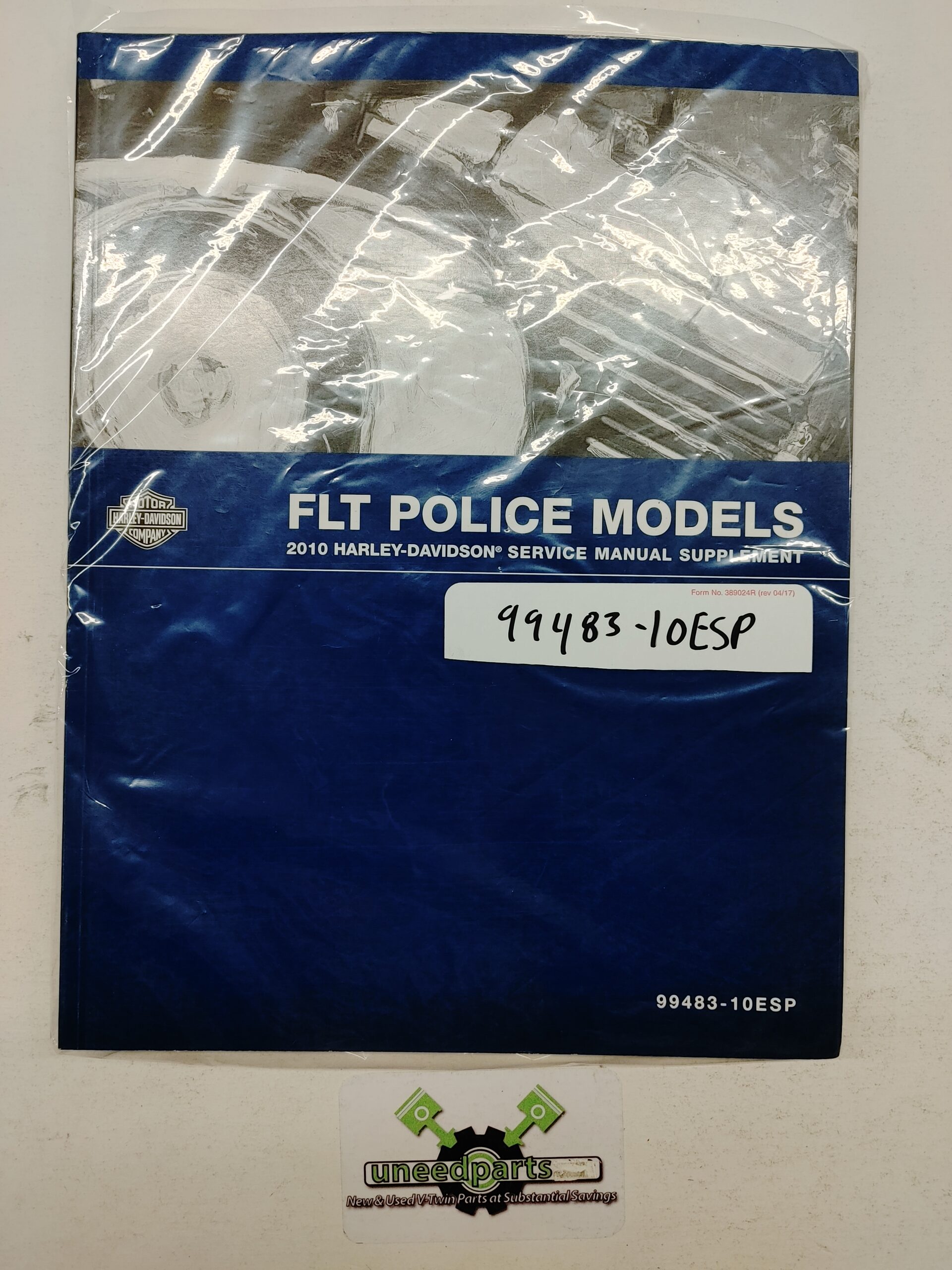 GENUINE HARLEY DAVIDSON FLT POLICE 2010 SERVICE MANUAL SUPPLEMENT 99483 ...