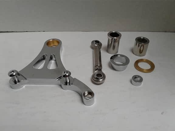 Ultima Chrome-Plated Springer Caliper Mounting Bracket Kit, P/N: 90-888 ...